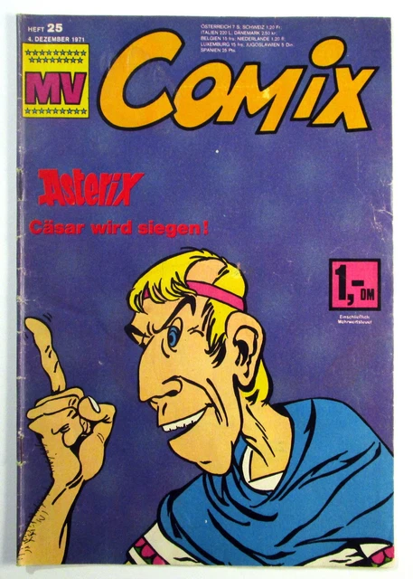 MV COMIX 1.SERIE Heft 25 vom 4 Dezember 1971 Original Ehapa Verlag ...