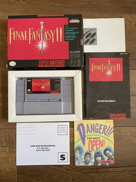 FINAL FANTASY II 2 (Super Nintendo, SNES) with Box and Manual - FAST ...