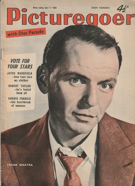 UK MAGAZINE: PICTUREGOER - April 11th Odhams Press 1959 "Frank Sinatra ...