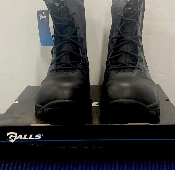 NEW GALLS BLACK Leather Tactical Combat Boots Men’s Size 13 with Box £ ...