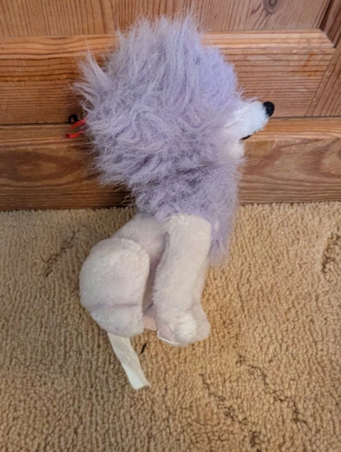 VINTAGE CLIFFORD THE Big Red Dog Cleo Purple Poodle Fluffy Plush Soft ...