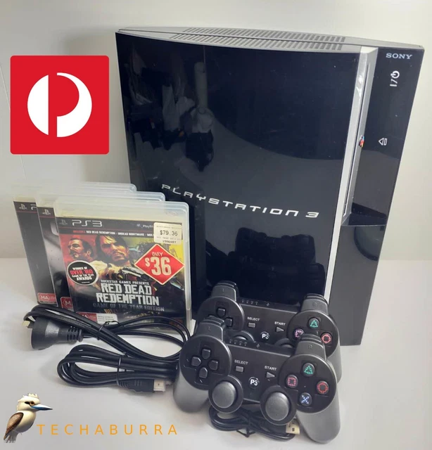 SONY PLAYSTATION 3 PS3 Fat Console 80GB CECHK02 3 Games 2x New Controllers 189.95 PicClick AU