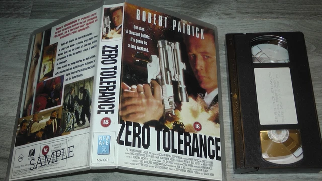 ZERO TOLERANCE VHS Video Big Box Timecode Sample Dealer Rental Tape TBC ...