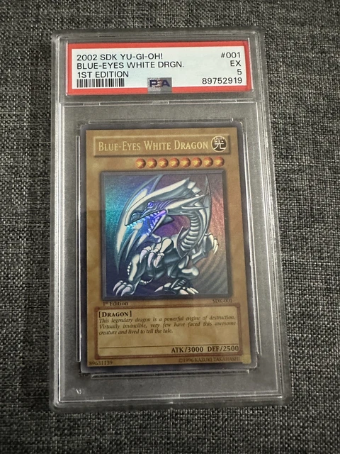 2002 SDK 001 Blue-Eyes White Dragon 1st Edition Ultra Rare Yu-Gi-Oh! Card PSA 5 EUR 195,82 ...