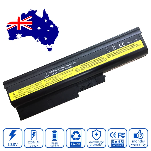 BATTERY FOR LENOVO IBM ThinkPad SL400 4413 ,W500 4058,W500 4061 Laptop ...