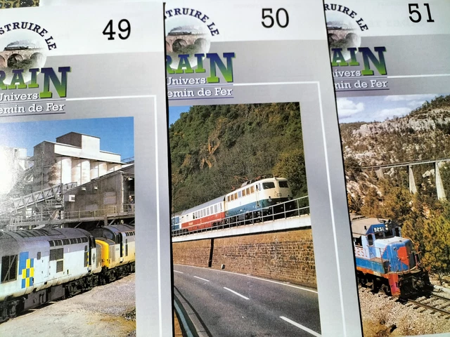 LOT DE 3 Construire le TRAIN l'Univers du CHEMIN de FER : Numéros 49 ...