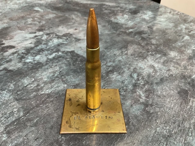 WW2 TRENCH ART Brass Copper Bullet Lighter Army Military EL ALAMEIN ...