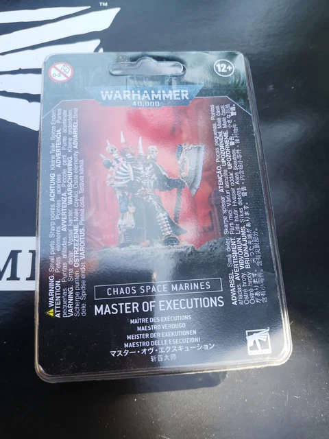 WARHAMMER 40K CHAOS Space Marines Master of Executions NEW £14.99 ...