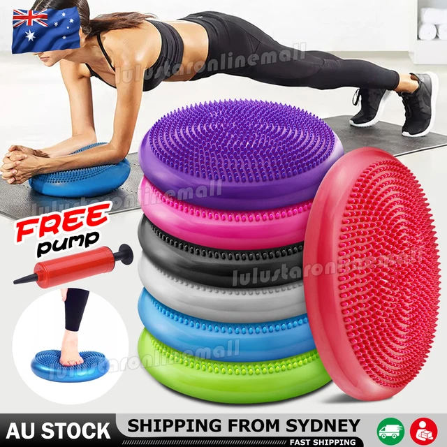 AU BALANCE STABILITY Cushion Wobble Air Disc Ankle Knee Strength Rehab ...