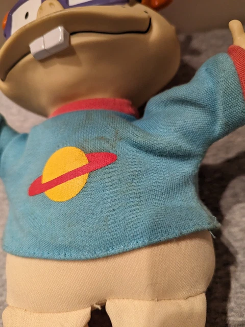 NICKELODEON RUGRATS CHUCKIE Finster Plush Plastic Soft Body Doll Toy £7 ...