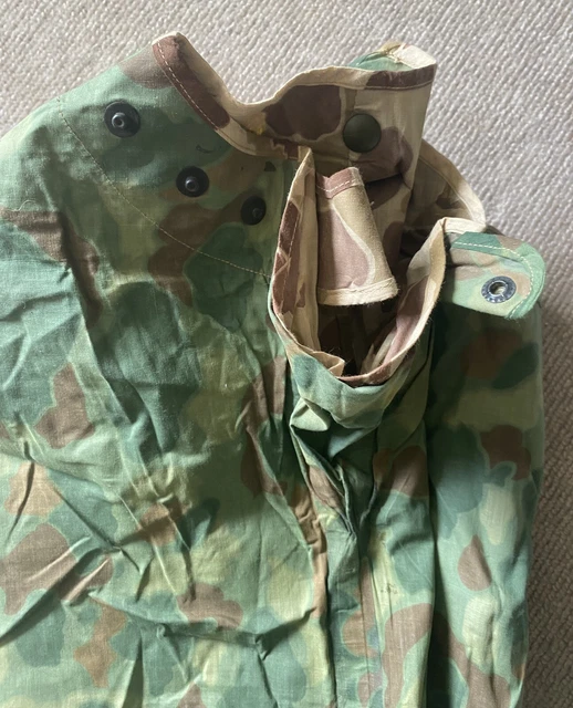 WW2 US USMC Marine Original Poncho Reversible Camouflage Original 2nd ...