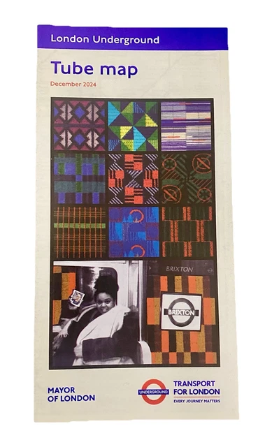 NEW CURRENT LATEST TFL London Underground Tube Map December ...