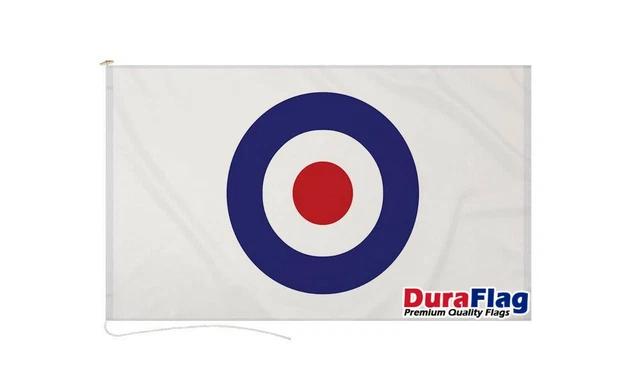 TARGET ROUNDEL ARMY MOD DURAFLAG 150cm x 90cm QUALITY FLAG ROPE ...