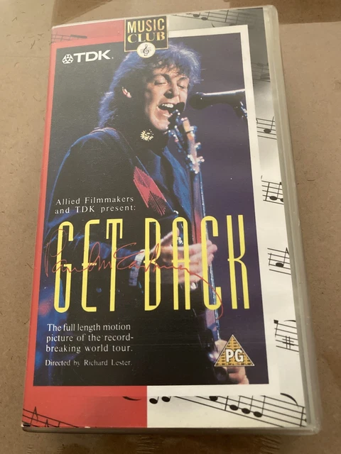 GET BACK PAUL McCartney World Tour Concert VHS Videotape VGC $20.23 ...