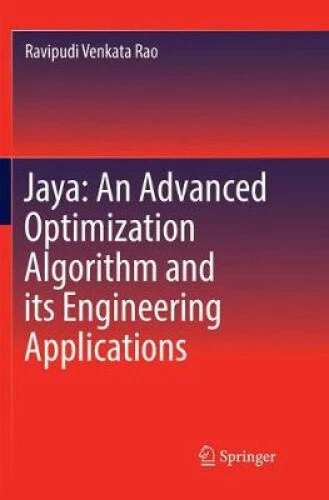 Jaya An Advanced Optimization Algorithm And Its Engineering 8203