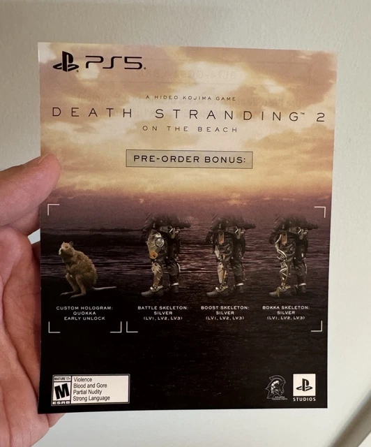 DEATH STRANDING 2 ON THE BEACH - PS5 PRE-ORDER BONUS DLC ONLY For ...