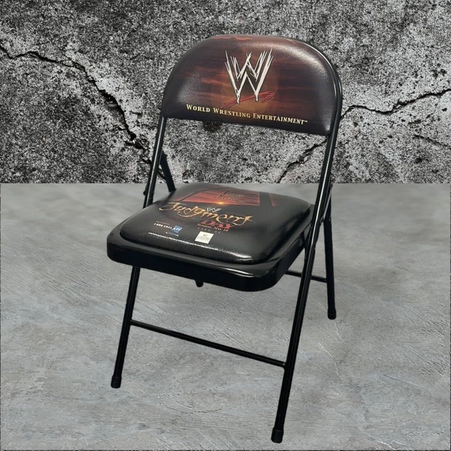 RARE WWE JUDGEMENT Day Wrestling Chair 2002 VIP Ringside Folding Chair ...