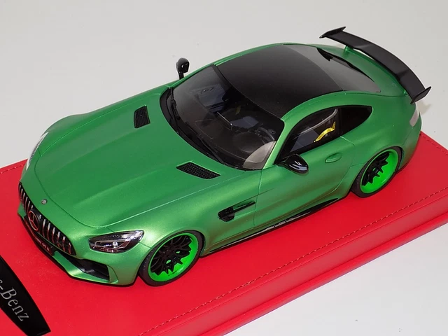 1/18 GT SPIRIT Mercedes Benz AMG Gt-R En Mat Vert GT179 Custom Roues ...