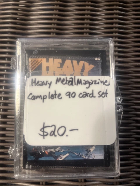HEAVY METAL MAGAZINE Covers **COMPLETE** Trading Card Set 90 Cards 1991 ...