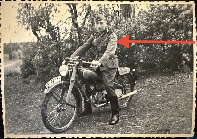 GERMAN PHOTO WW2 ARCHIVE : POLIZEI Régiment sur MOTO * WANDERER 11-AS ...