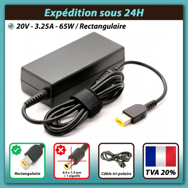 CHARGEUR POUR LENOVO Yoga 500-14ISK 80R5 500-14IHW 500-14IBD 80N5 500 ...