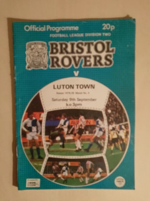 BRISTOL ROVERS V Luton Town, Division Two, 1978/9 £2.23 - PicClick UK