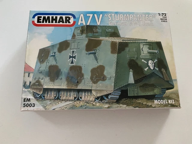 L282E EMHAR NO: 5003 A7V "Sturmpanzer" German WW1 Tank 1:72 £15.00 ...