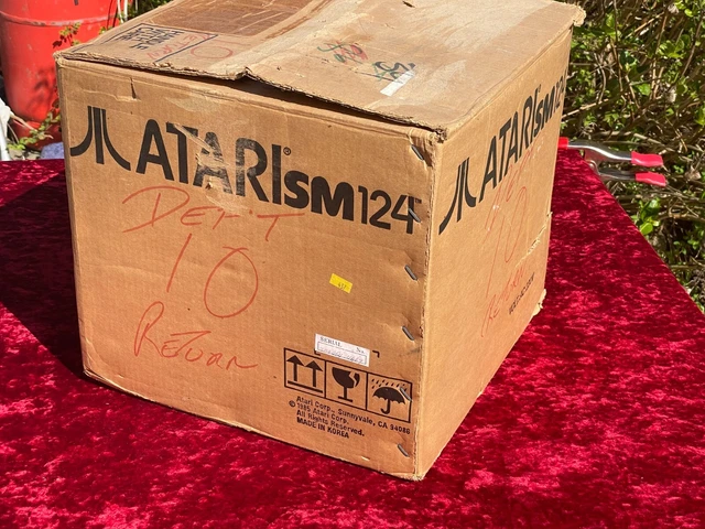 VINTAGE ATARI SM124 High Resolution Monochrome Monitor 1989 - Boxed ...