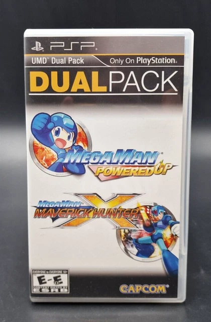 MEGA MAN POWERED Up Maverick Hunter Dual Pack Playstation Portable PSP ...