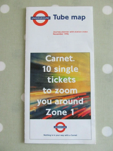 LONDON UNDERGROUND TUBE Map MAY 1994 Journey Planner EUR 1,97 - PicClick IT