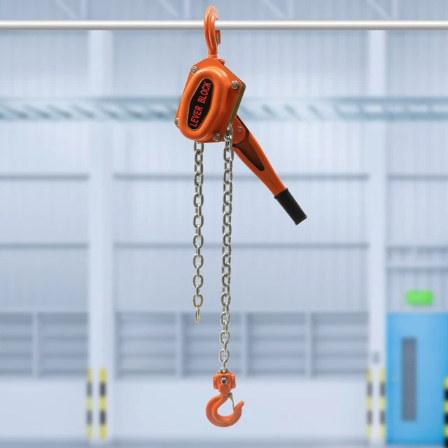 3 TON RATCHET Lever Hoist Hand Puller Winch Come Along 2 Hooks 6600lb ...