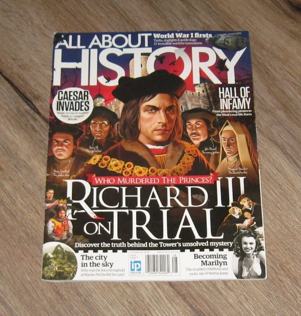 ALL ABOUT HISTORY magazine #28 Marilyn Monroe RICHARD III Henry ...