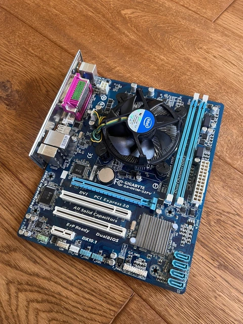 GIGABYTE GA-H61M-S2PL MAINBOARD ATX Inkl. Intel CPU Und Lüfter EUR 10 ...