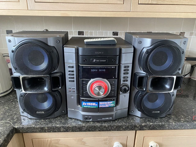 SONY MHC HCD-RG295 Mini HiFi System 3 CD Changer/MP3/Cassette Stereo ...