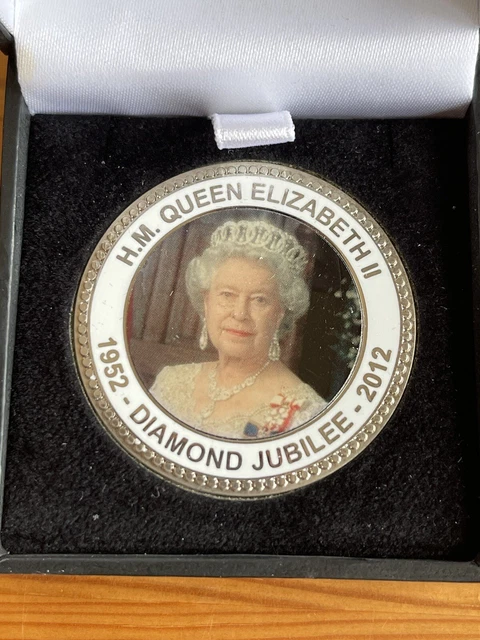 QUEEN ELIZABETH II 60th Coronation Anniversary Commemorative Medallion ...