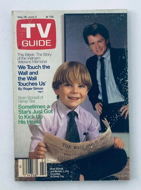 TV GUIDE MAGAZINE May 28 1988 Brian Bonsall Michael Fox WA-Baltimore Ed ...