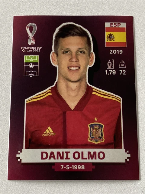 PANINI FIFA WORLD CUP 2022 Qatar ORYX Edition Sticker ESP 16 DANI OLMO ...