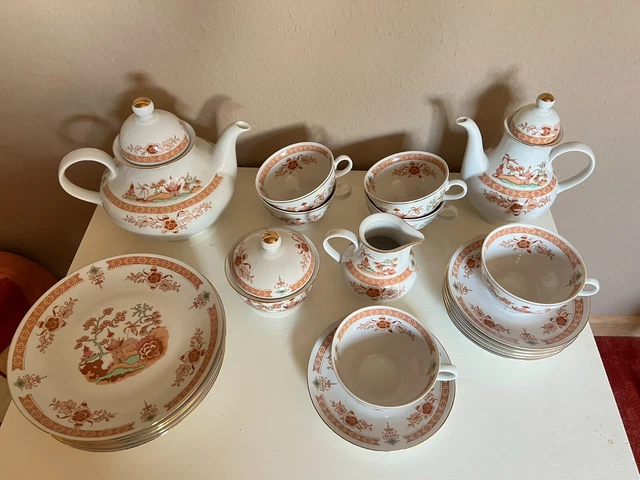 KAFFEESERVICE GRAF VON Henneberg Porzellan Ilmenau Dekor Japan 2 Kannen 25 Teile EUR 59,99 ...