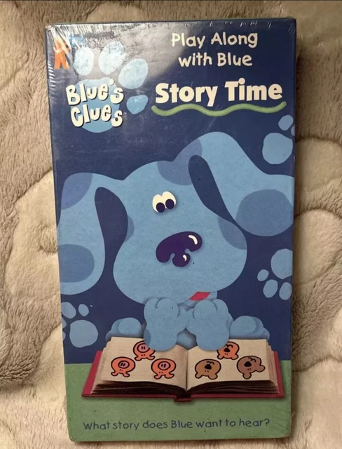 BLUES CLUES STORY Time VHS 1998 Play Along With Blue Nick Jr Orange ...