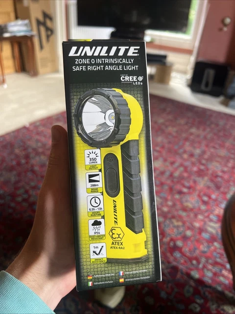 UNILITE ATEX-RA2 LED ATEX Zone 0 Intrinsically Safe Right Angle Torch ...