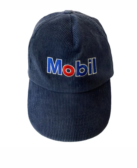 VINTAGE MOBIL CORD Cap 90’s Corduroy Rare Nascar Oil Cap 90s Aesthetic ...