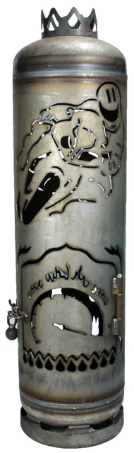 MOTORCYCLE FIRE PIT fire bowl patio fire basket fire barrel stainless ...