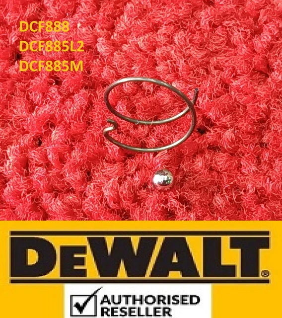 GENUINE DEWALT IMPACT Driver Spring + Ball For DCF888 DCF885L2 DCF885M ...