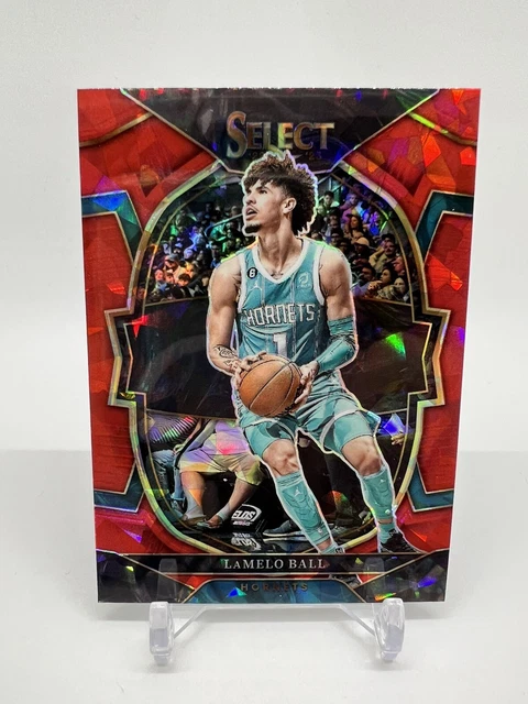 2022-23 SELECT LAMELO Ball Concourse Prizm glace fissurée rouge #41 ...