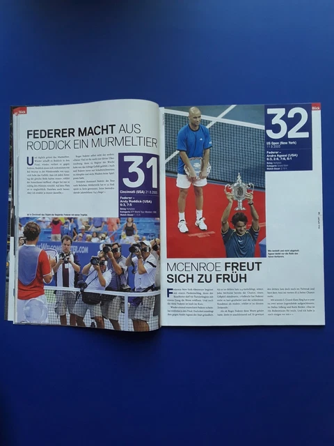 MAGAZINE ROGER FEDERER ses 103 victoires Blick sport (en allemand ...