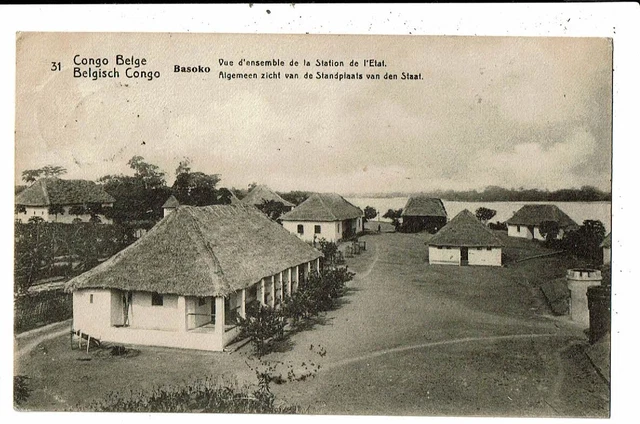 CPA-CARTE POSTALE-CONGO EXBELGE-BASOKO-VUE d'ensemble de la Station de ...