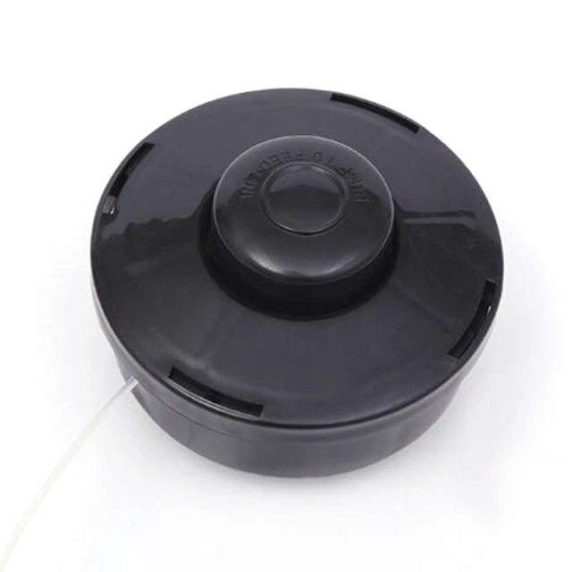 UNIVERSAL TRIMMER HEAD Black Strimmer Bump Feed Line Spool Brush Cutter ...