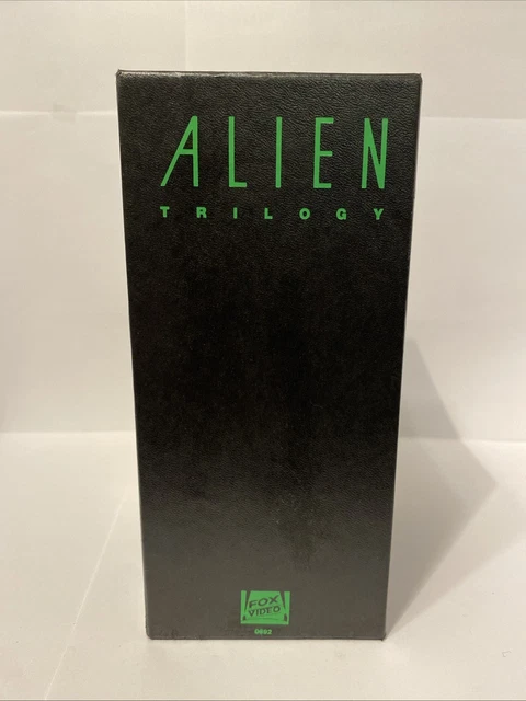 ALIEN TRILOGY VHS Box Set Alien Aliens Alien 3 1993 Sigourney Weaver ...