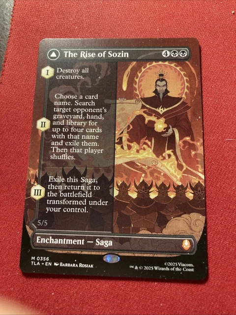 THE RISE OF Sozin (Borderless) Avatar: The Last Airbender Regular £7.76 ...