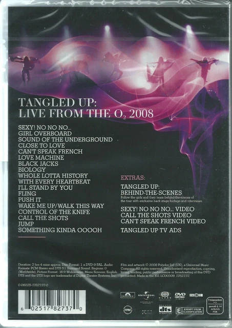 GIRLS ALOUD - Tangled Up Live From The O₂ 2008 Sarah Harding's Last ...